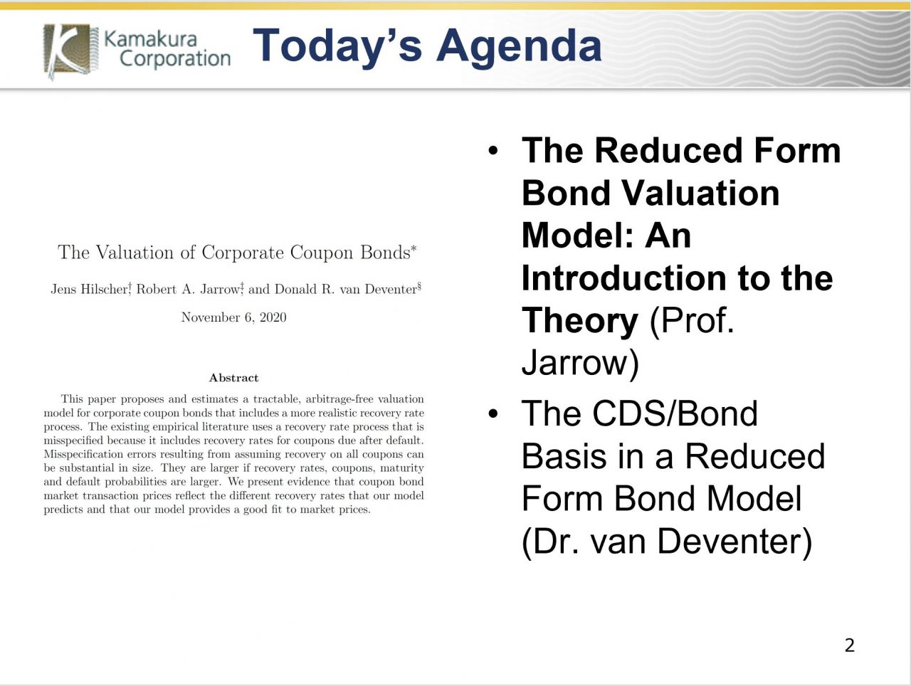 The Reduced Form Model Explanation for the Bond/CDS Basis - SAS Risk ...